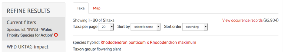 10. How to view filtered occurrence records - NBN Documentation