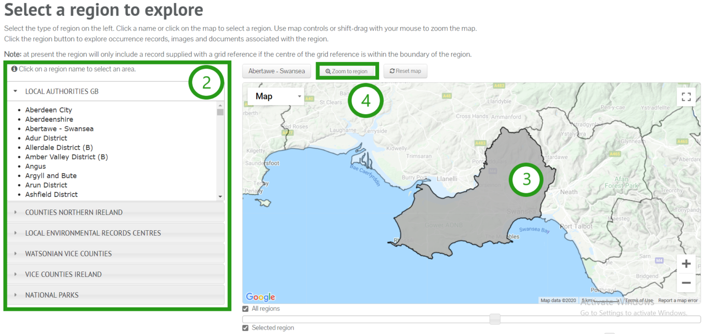 Searching by location - NBN Documentation