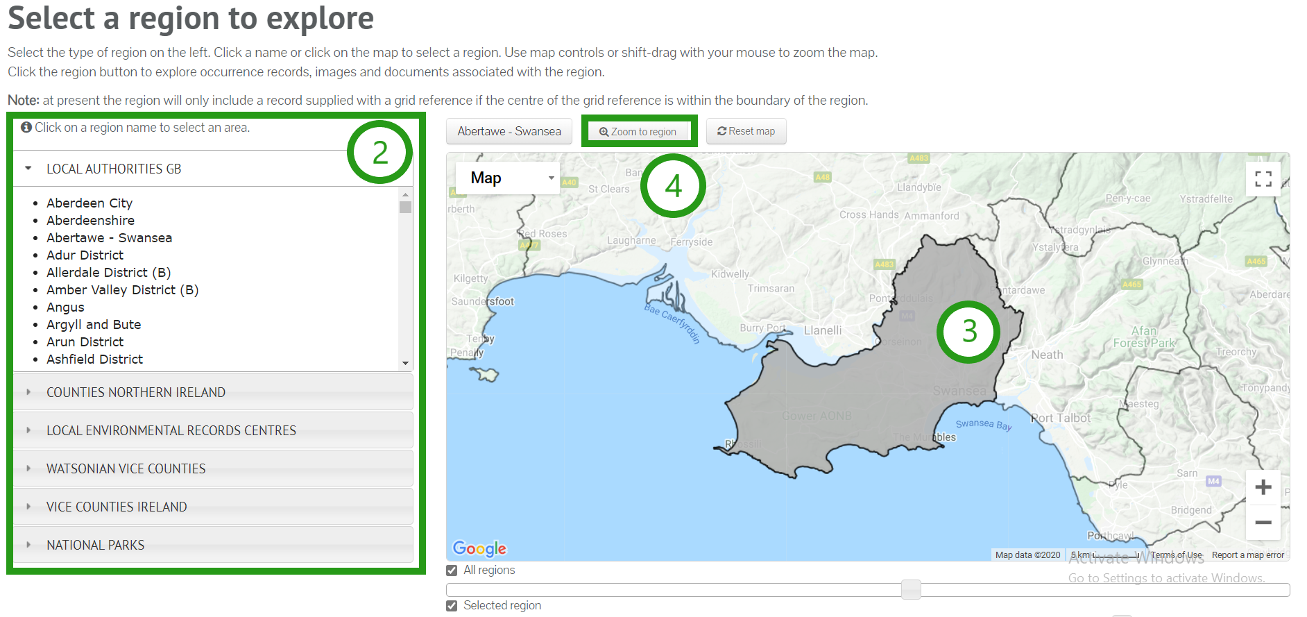 Searching by location - NBN Documentation