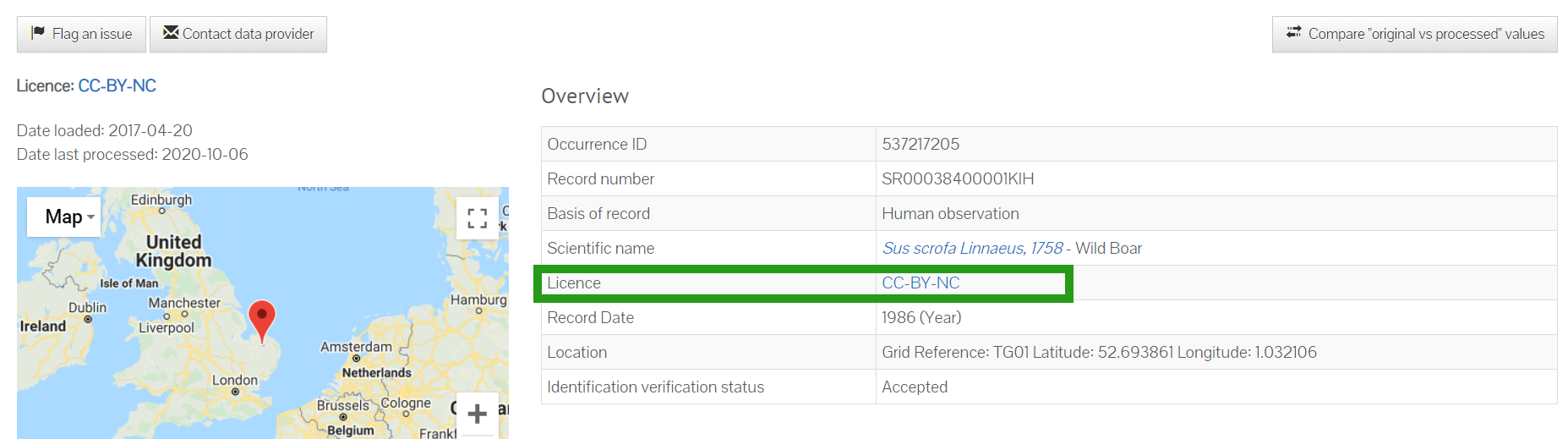 NBN Atlas - Licenses - NBN Documentation